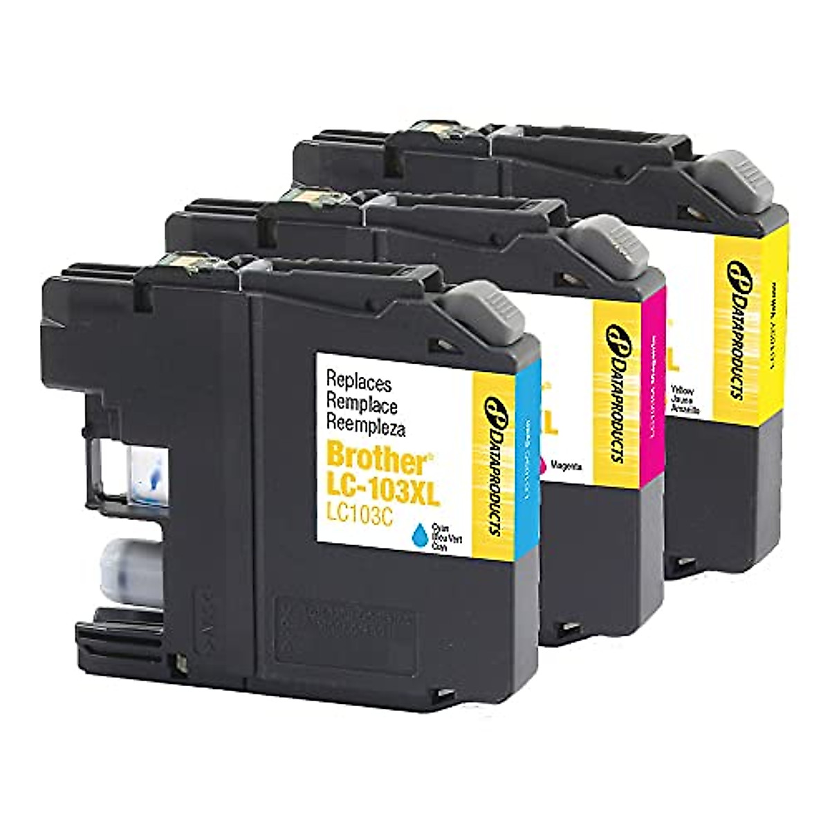 Dataproducts Brand Remanufactured Ink Cartridge Replacement for Brother LC-103 LC1033PKS | Cyan, Magenta, Yellow 3 Pack