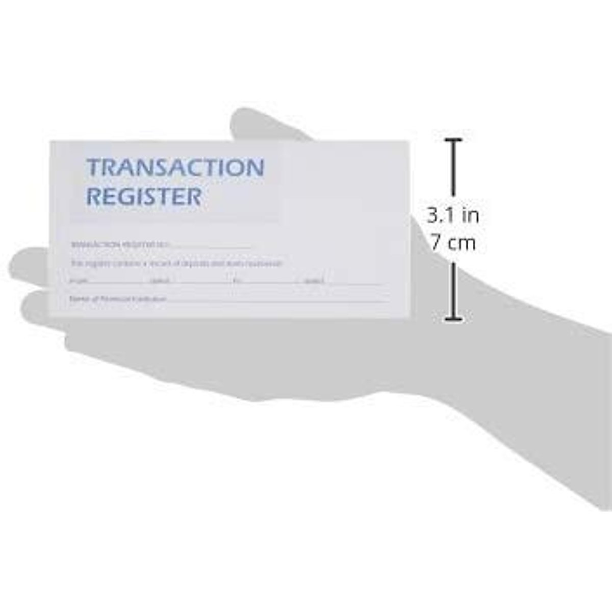 12 Check registers for Personal Checkbook - Checkbook Ledger Transaction Registers Log for Personal or Business Bank Checking Account, Saving Account, Deposit, Credit Card, and Large Booklet