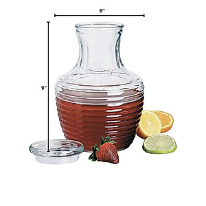 Anchor Hocking Chiller Glass Pitcher with Lid, 64-Ounce