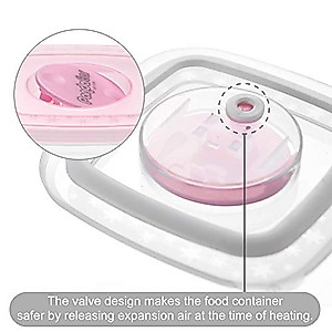 PandaEar Baby Food Snack Plastic Storage Container with Lids, 12 Pack Set BPA Free Freezer & Dishwasher Safe for Kids