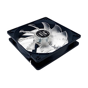 Zalman F2 FBD (SF) Ultra Quiet 92mm FDB Case Fan with Shark Fin Blades, Fluid Dynamic Bearing 150,000 Hour Lifespan, High Airflow 1500 RPM, 20-23 dBA, Anti-Vibration Silicone Pins - Black,ZM-F2 FDB (SF)