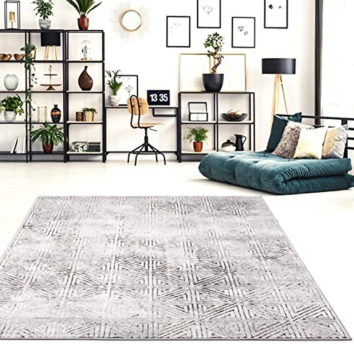 LUXE WEAVERS Florance Collection 86328 Vizon 8x10 Modern Geometric Area Rug