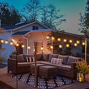 UGarden String Light Hanging Kit with 170ft Coated Stainless Steel 304 Tension Wire Rope, Outdoor Light Guide Wire kit, String Lights Suspension Kit