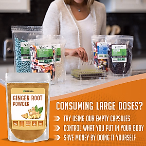 XPRS Nutra Ginger Powder - Premium Ground Ginger Root Powder with Potent Spicy Flavor - Ground Ginger Powder - Vegan Friendly Sustainably Grown Powdered Ginger (4 Ounce)