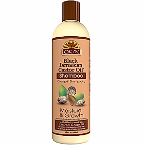 Okay Jamaican Castor Oil Moisture Growth Shampoo, Black, 12 Ounce by Okay