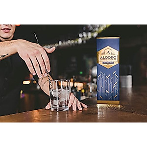 ALOONO 11-Piece Black Boston Cocktail Shaker Set Bartender Kit | Drink Mixer Bar Set | Cocktail Set Bar Accessories: Martini Shaker, Strainer, Jigger, Muddler, Spoon, & More