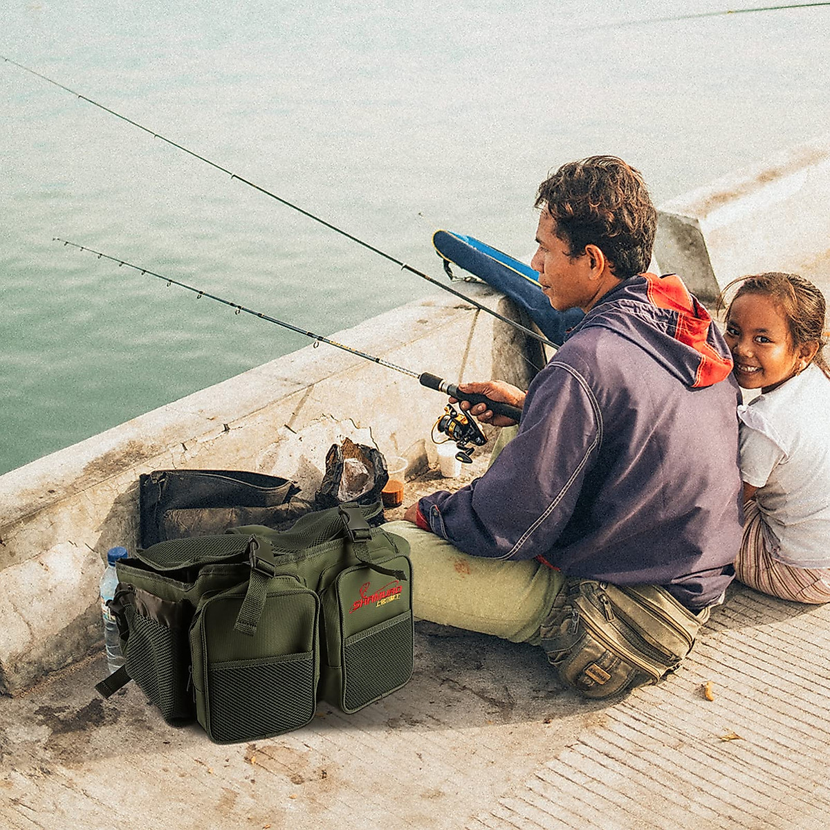 Happyyami 1pc Box Multifunctional Fishing Box Fishing Bag Fishing Accessory Bag Portable Toolbox Fishing Carrier Bag Plastic Backpack Mutitool Fishing Backpacks Abs Container Coat