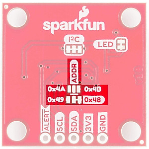 SparkFun Digital Temperature Sensor - TMP102 (Qwiic)-Compatible with Arduino and other Single-board computers Easy-to-Use I2C sensor Plug-and-Play breakout board Runs from 1.4-3.6V input Use with 3.3V