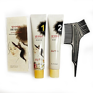 Daeng Gi Meo Ri Medicinal Herb Hair Color to cover gray hair (Natural Brown) (3 PACK)