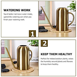 1pc Stainless Steel Watering Can Small Kids Watering Can Flower Watering Pot Spout Watering Pot Garden Water Pot Garden Watering Can Hand Watering Can Water The Flowers Tool Child