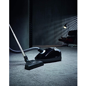Miele Turbo Team Canister Vacuum, Obsidian Black