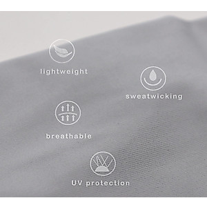 CAMSTIC Women's Ultra Thin UPF 50+ Summer UV Protection Touchscreen Driving Gloves (Grey)