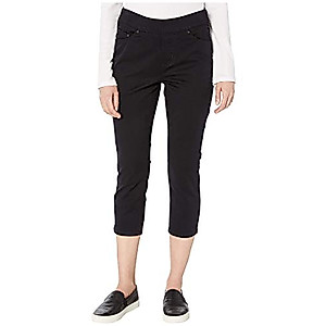 JAG Jeans Women's Petite Maya Pull-On Skinny Crop Jean, Black, 0P