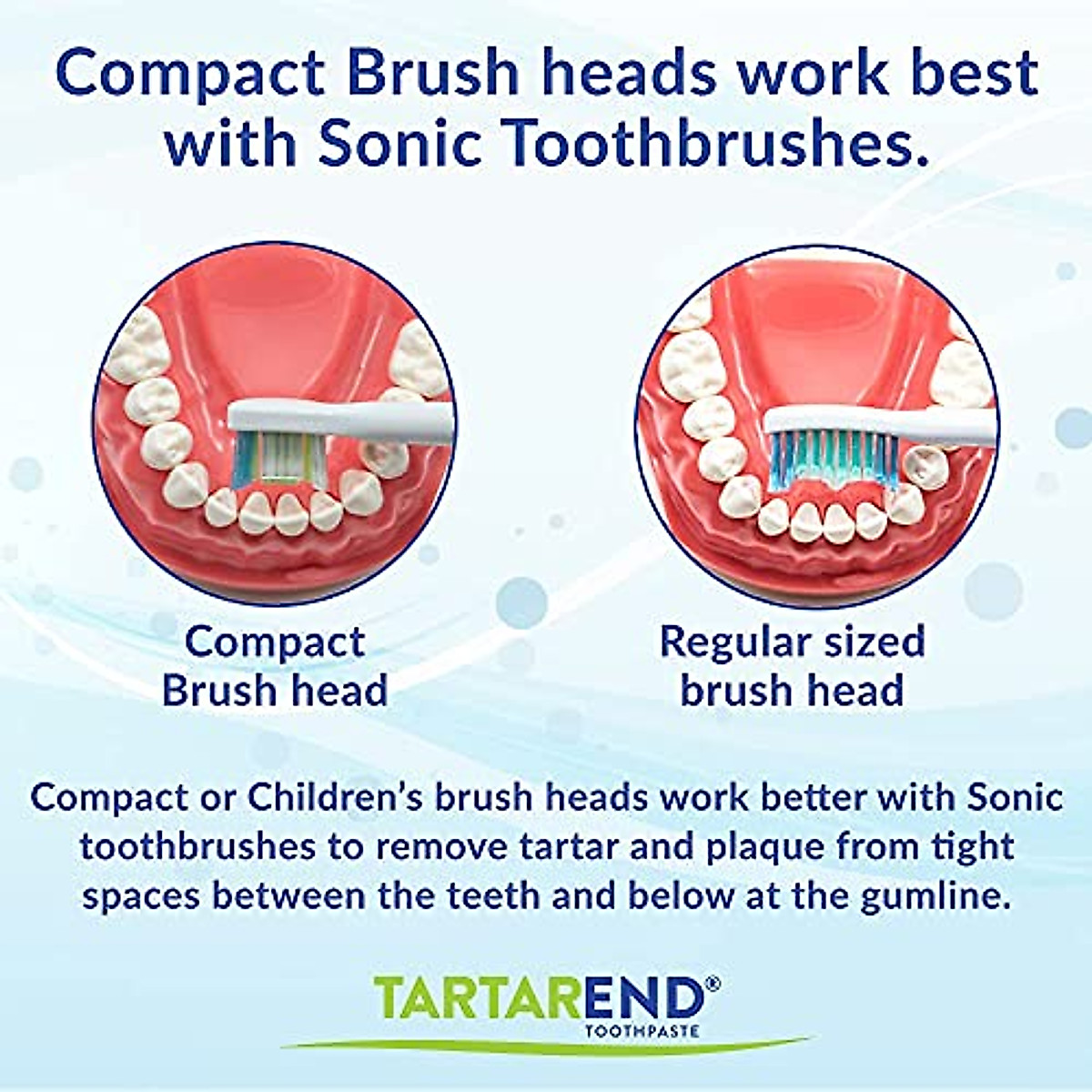 TartarEnd Toothpaste for Tartar Removal - Tartar Control Toothpaste to Remove Tartar and Plaque from Teeth at Home and Prevent Tartar and Plaque Buildup - 3.4 oz Tube, 1-Pack