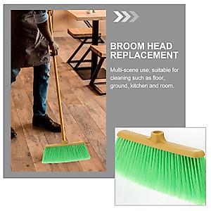 iplusmile Broom Head Replacement Broom Cleaning Head for Outdoor Indoor Courtyard Garage Kitchen Office Floor Broom Refill Head