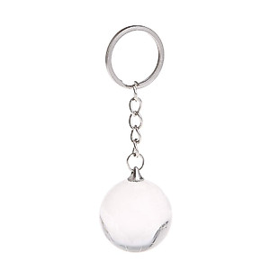 Key Chain for Women and Men, Crystal Globe Keychain Artificial Crystal Ball Pendant Keyring Bag Ornaments Creative Key Accessories Gift