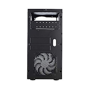 Fractal Design Core 1100 - Mini Tower Computer Case - mATX - High Airflow and Cooling - 1x 120mm Silent Fan Included - Brushed Aluminium - Black