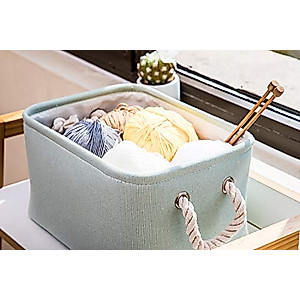Home Zone Living VS19598E Storage Basket, 3-Pack, Turquoise