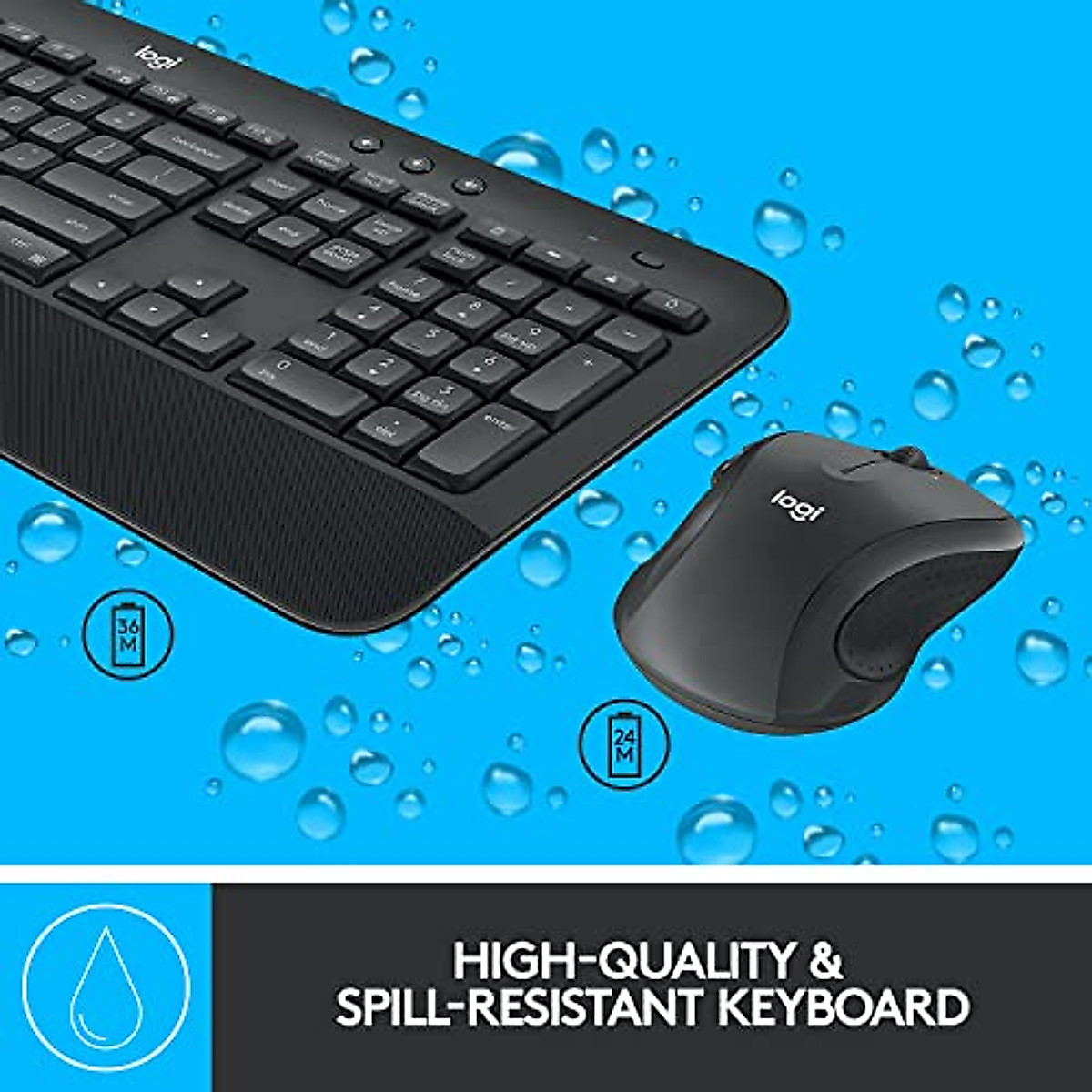 Logitech MK545 Advanced Wireless Keyboard and Mouse Combo