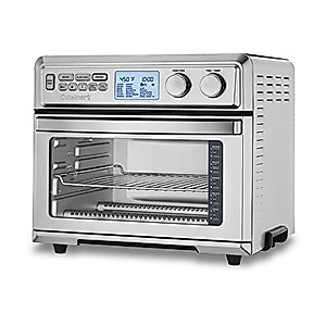 Cuisinart TOA-95 Large Digital Airfryer Toaster Oven Bundle with Metallic 4-Piece Non-Stick Toaster Oven Bakeware Set (2 Items)
