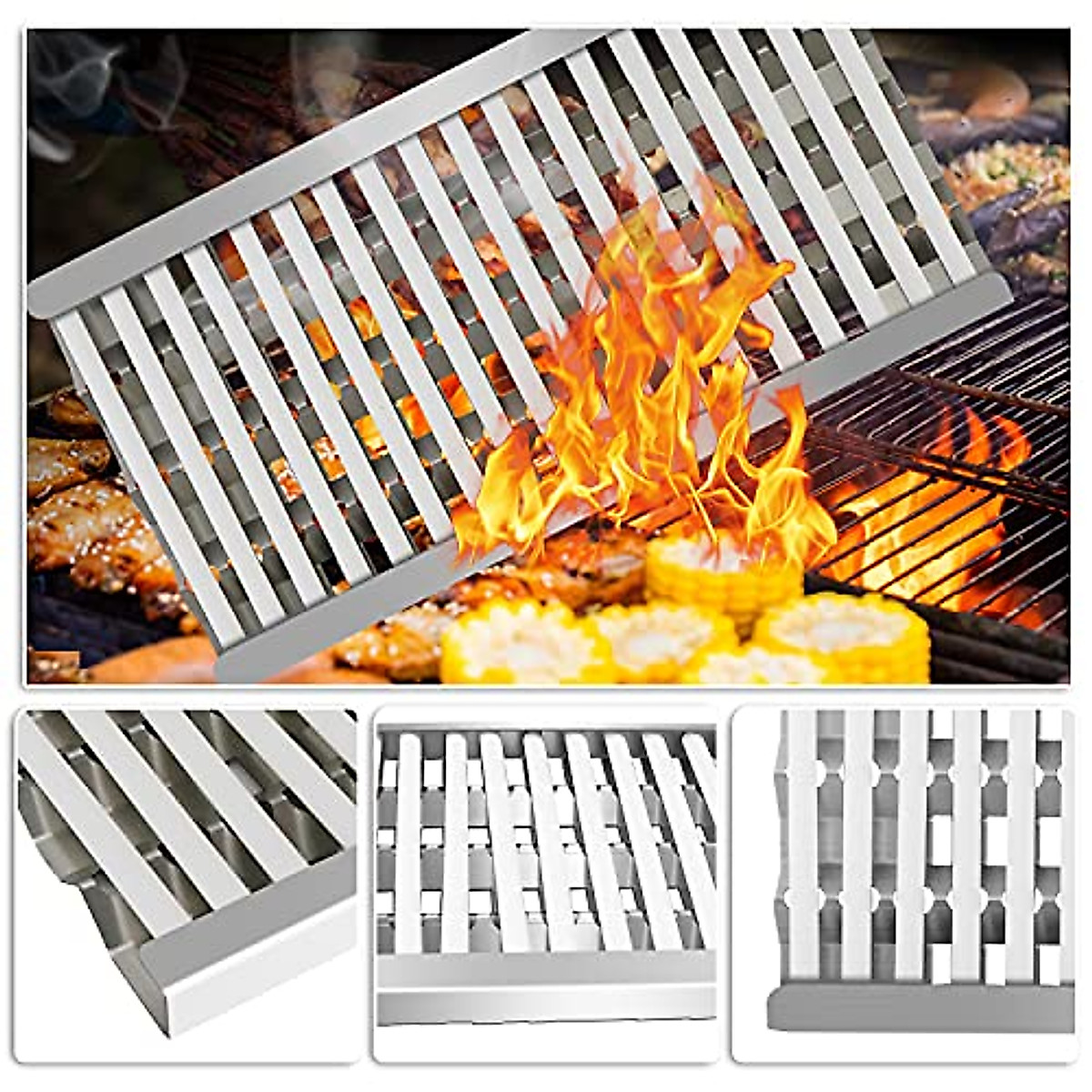 Plowo DCS Radiant Tray Ceramic Rod Complete Grill Heat Plate Shield Replacement for DCS 27DBQ, 27DBQR, 27DBR, 27DSBQ, 27DSBQR, 27FSBQ, 27FSBQR, 36DBQ, 36DBQAR, 36DBQR, 36EBQAR, 48DBQ, 48EBQR, 92911