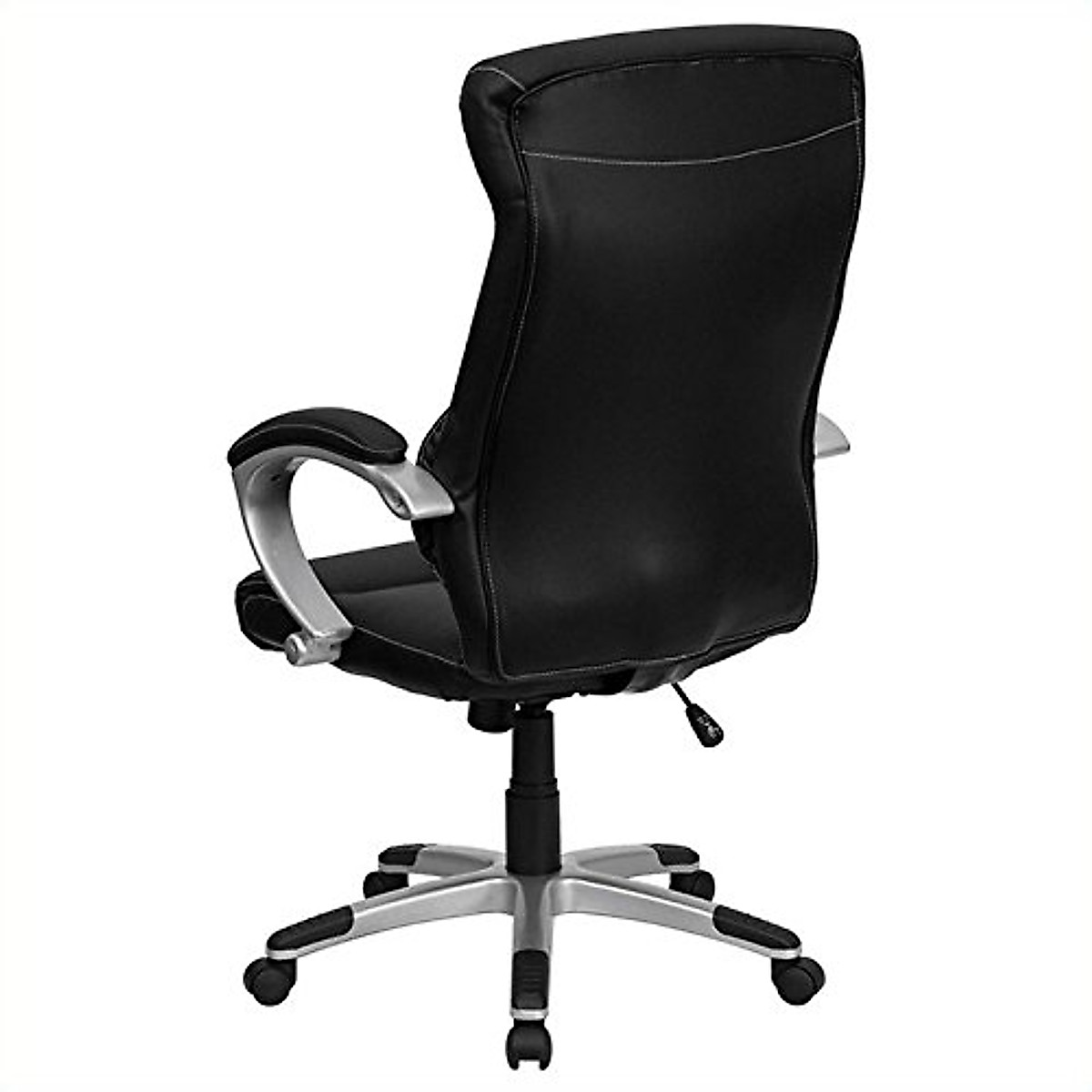 Pemberly Row High Back Executive Office Chair with Black Leather