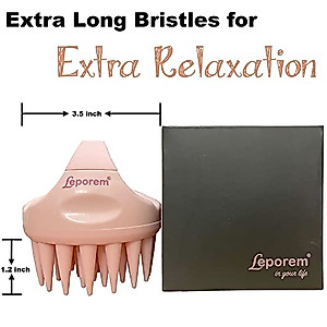 Scalp Massager - Shampoo Brush with Extra Long Soft Silicone Bristles for Dry & Wet Hair, Dandruff Reducing Head Scrubber with 3 Pack of Quick Dry Hair Towel Wrap