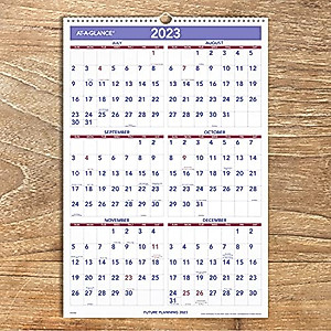AT-A-GLANCE 2022-2023 Wall Calendar, Monthly Academic, 15-1/2" x 22-3/4", Large, Student (AY328) - July 2022-June 2023