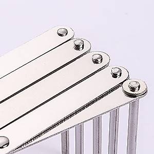 2 Pcs Pot Lid Organizer, Stainless Steel Adjustable Pot Lid Holder, Kitchen Cabinet Pantry Pan and Cutting Board Organizer,Plate Organizer,Bakeware Organizer (2 Pcs)