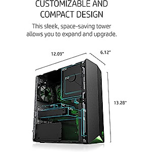 HP Newest Pavilion TG01 Gaming Desktop PC, Intel 6-Core i5-10400F Upto 4.3GHz, 64GB RAM, 256GB PCIe SSD, NVIDIA GeForce RTX 3060 12GB GDDR6, WiFi, Windows 11 Pro + Keyboard & Mouse, HDMI Cable