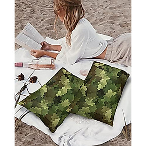 Meet 1998 Throw Pillow Covers 20x12 - Set of 2 Waterproof Pillow Cushion Cases,Camo Pillowcases Decorative Outdoor Pillow Cover for Sofa Couch Bedroom