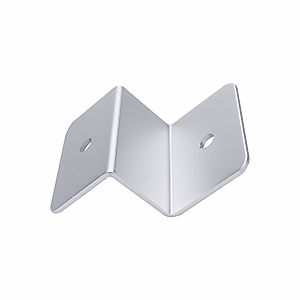 KUMGROT 4 Sets Solar Panel Brackets Aluminum Alloy Z Brackets for Solar Panels Roof RV Boat Off Grid, Silver