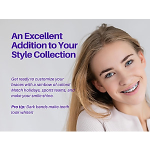 Dental Braces Color Changing Kit, Orthodontic Ties Changing kit, Change The Color of Your Braces Yourself in Minutes Ligas para Brackets Ortodoncia