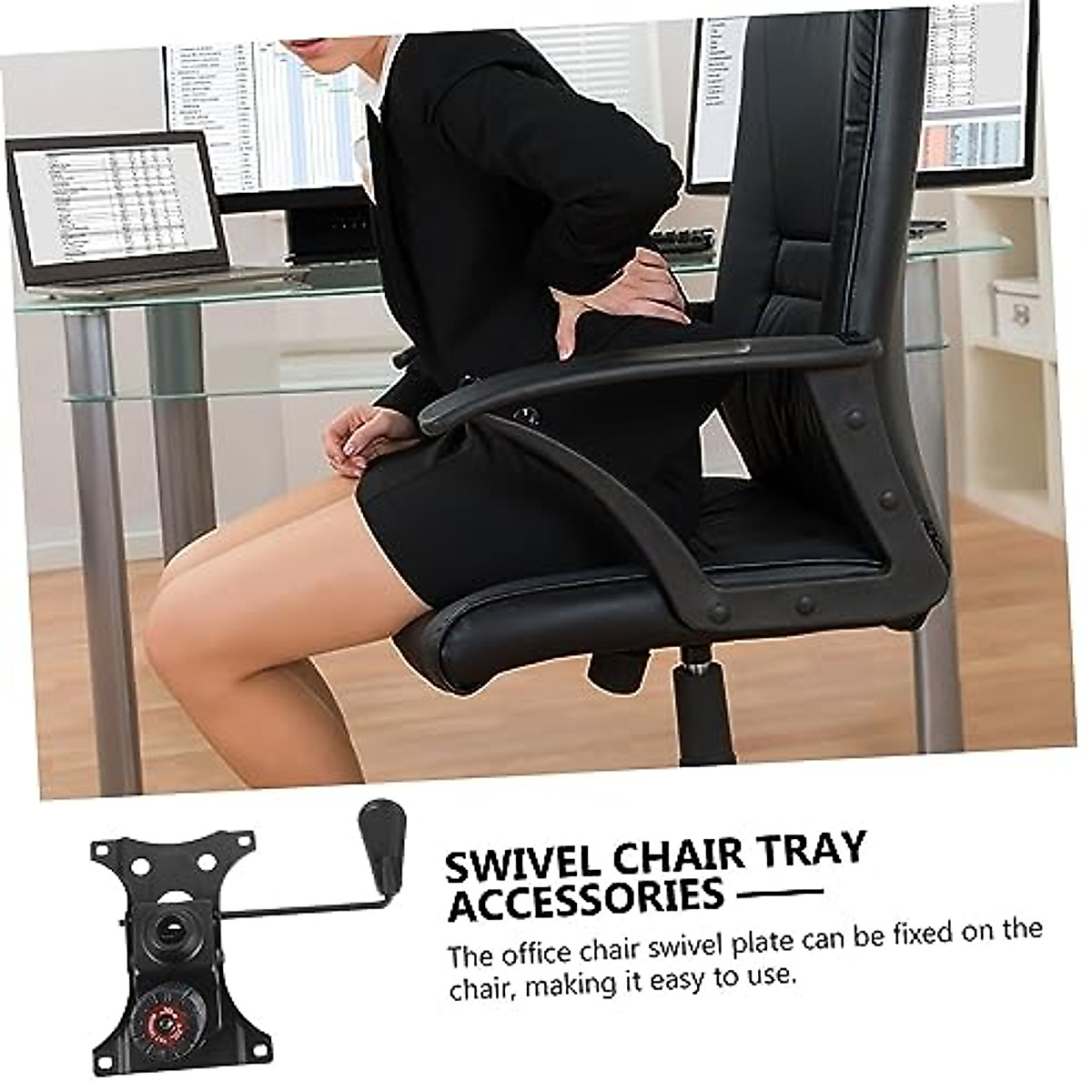 LIGHTAOTAO Game Chair Base Chair Swivel Plate Desk Chair Base Replacement Practical Chair Swivel Base Chair tilt Control Plate Professional Chair Swivel Base Office Chair Chassis Iron