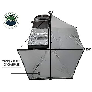 Nomadic OVS Awning 270 Passenger Side - Dark Gray Cover with Black Cover Universal