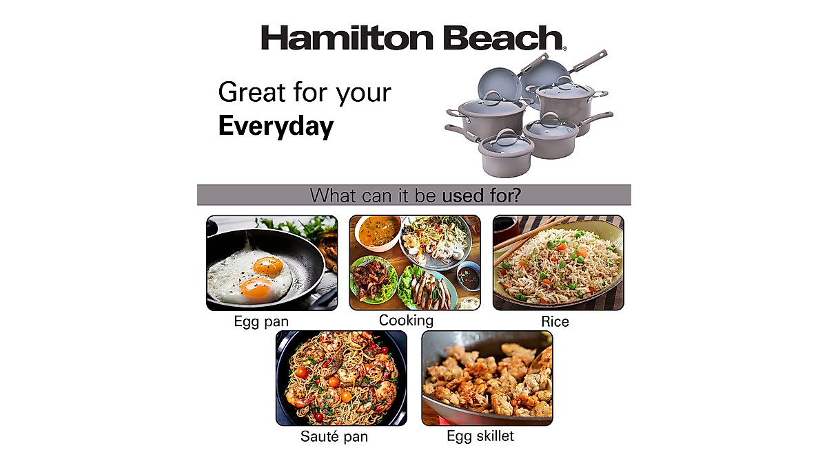 Hamilton Beach 10-Piece Non-Stick Cookware Set