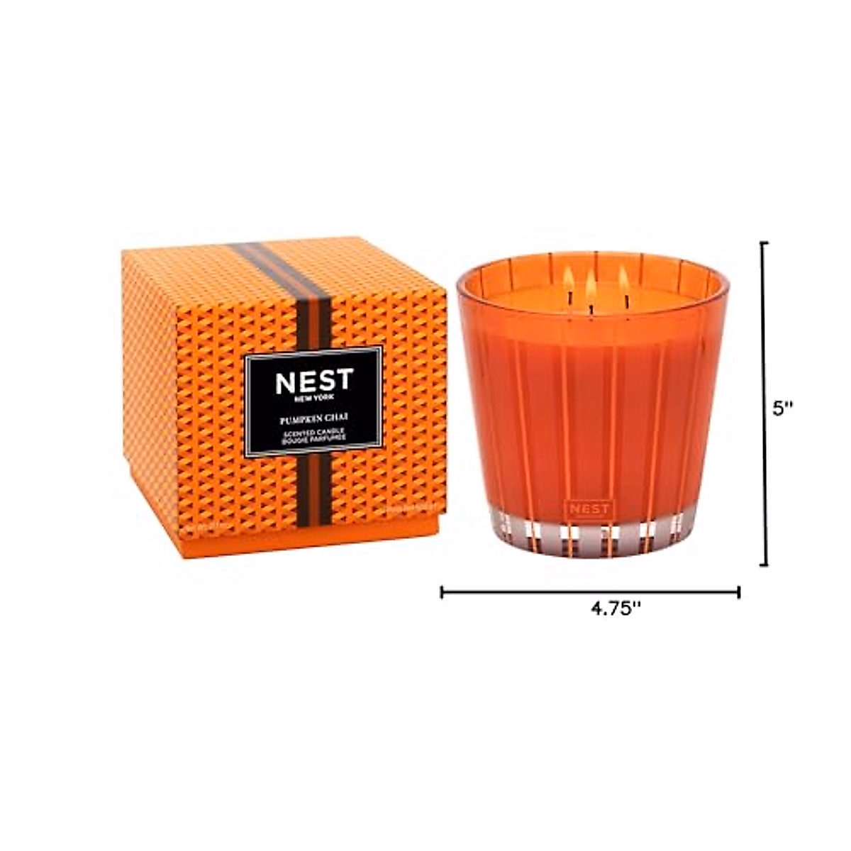 NEST Fragrances 3-Wick Candle- Pumpkin Chai , 21.1 oz - NEST03PC002