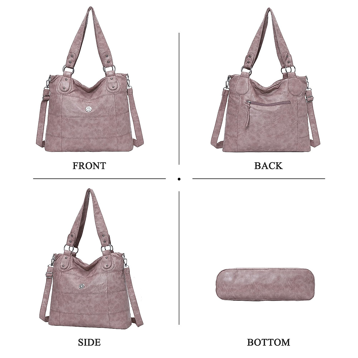 Angel Kiss Hobo Purses for Women Multi-Color Striped Lattice Cross Body Shoulder Purse Bag Tote Handbag