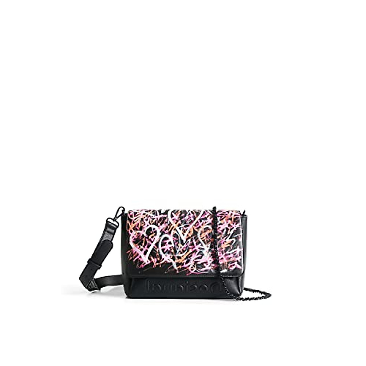 Desigual Accessories PU Across Body Bag, Black