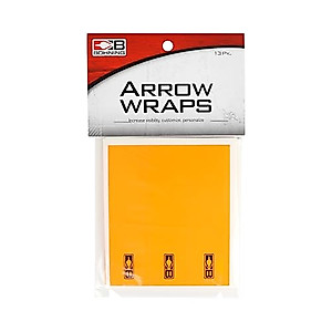Bohning 4" Solid Arrow Wraps, Small, Neon Orange