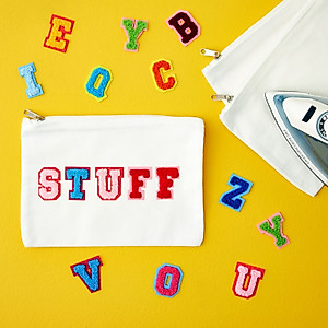 Bright Creations 6-Pack White Makeup Bag Set with Zipper - 8x6 Customizable Cotton Canvas Pouches for DIY Arts and Crafts, Items to Tie-Dye for Cosmetic Items, Stationary, Party Favors