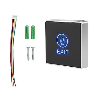 Sonew DC12V NC NO Door Exit Release Button Switch Panel LED Light for Door Access Control System