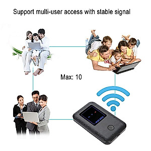 4G LTE Mobile Hotspot Device, Box-high Speed-2100Mah-can Connect up to 10 Users-USB Charging Portable 4G Router,Suitable for Mobile Phones,Laptops,etc.(T1)
