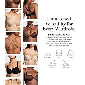 Victoria's Secret Very Sexy Bombshell Strapless Push Up Bra, Adds 2 Cups, Bras for Women, Black, 34B