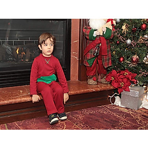 Terrible 2's Strip-Proof Toddler Romper in Red/Green (5T)