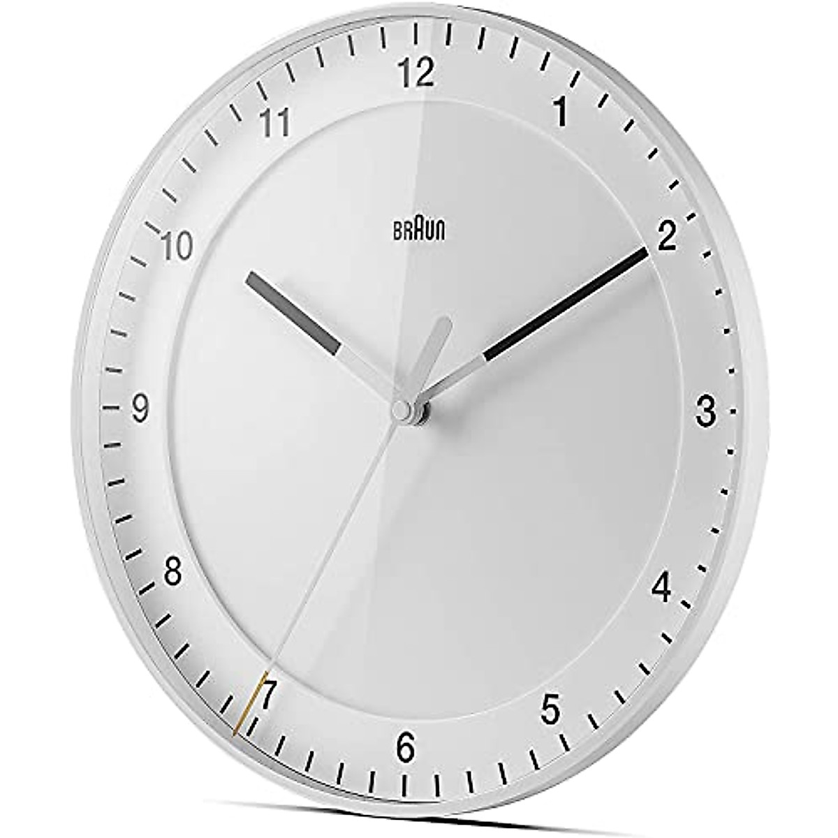 Braun Classic Mixed Analogue Wall Clock Home Gift Bundle with Silent Sweep Movement, Easy to Read, 30cm Diameter in Black + White, Model BC17B, BC17W (2 Pack)