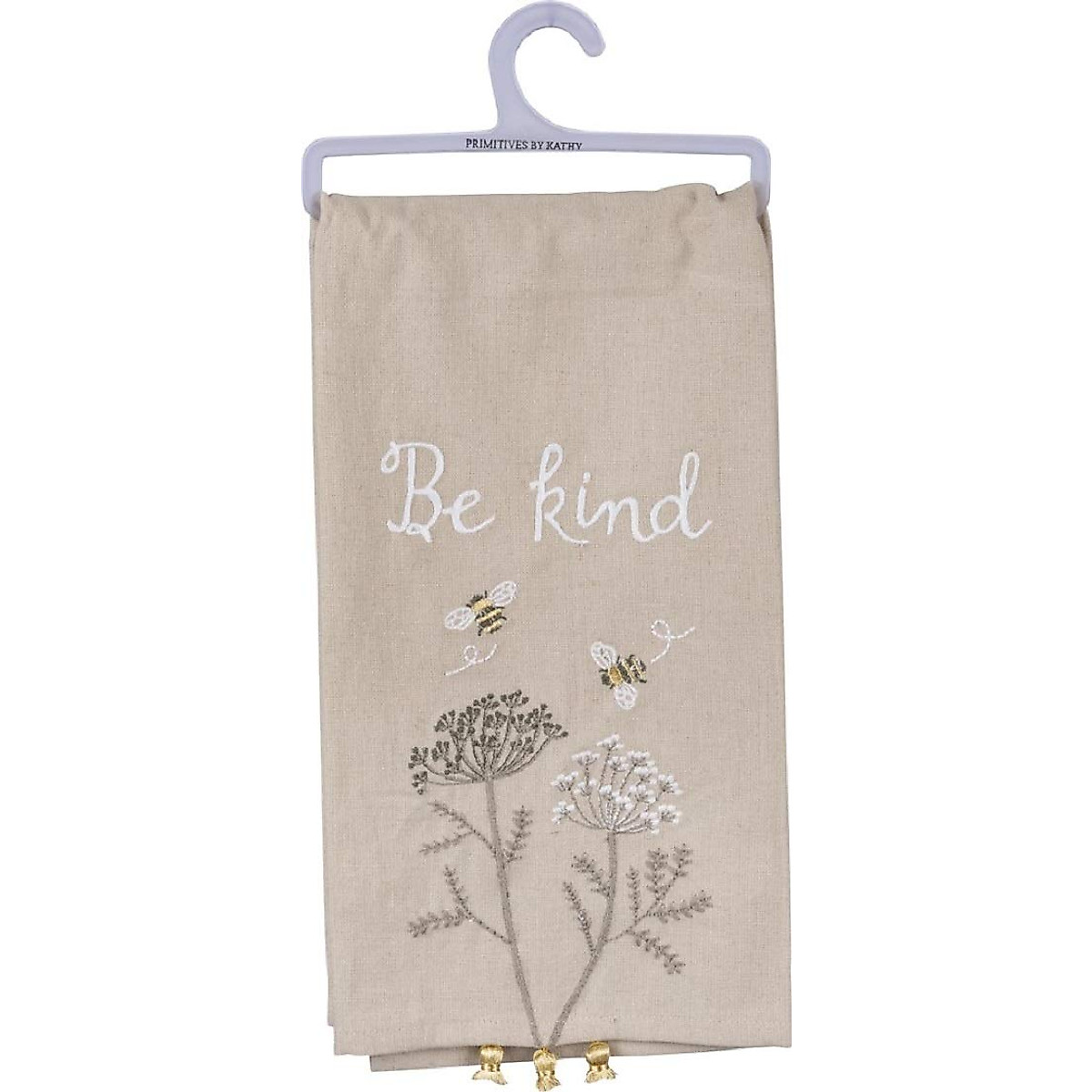 Primitives by Kathy Embroidered Dish Towel, Be Kind 28.00" x 28.00"