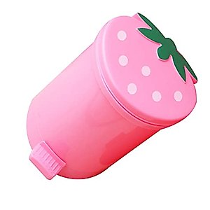 NUOBESTY Mini Desktop Wastebasket Mini Trash Can Tabletop Trash Can Small Garbage Bin with Lid Small