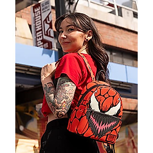 Loungefly Marvel Glow in the Dark Carnage Cosplay Mini Backpack
