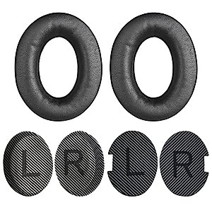 Genuine Leather Ear-Pads Ear-Cushions for Bose QuietComfort QC 35 35-ii 25 15 2, Lambskin Replacement Pads Parts for QC-35 QC-35ii QC-25 QC-15 QC-2 SoundLink SoundTrue Around-Ear II AE2 Headphones